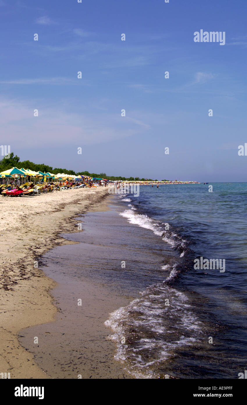 View along Tingaki beach Kos Greek Islands Stock Photo - Alamy