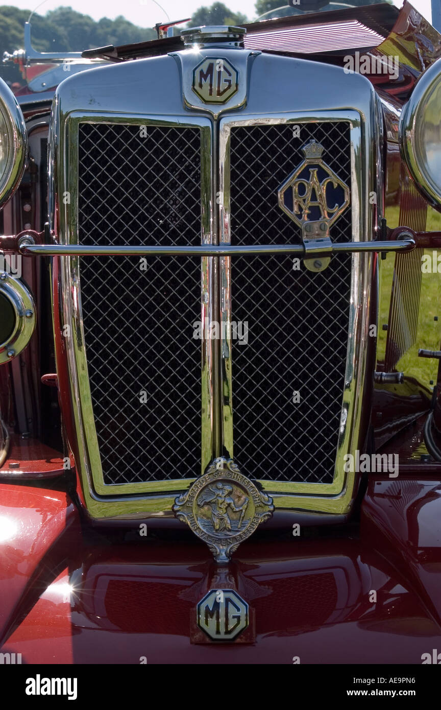 MG RAC and St Christopher badges Vintage and classic car rally Leighton ...