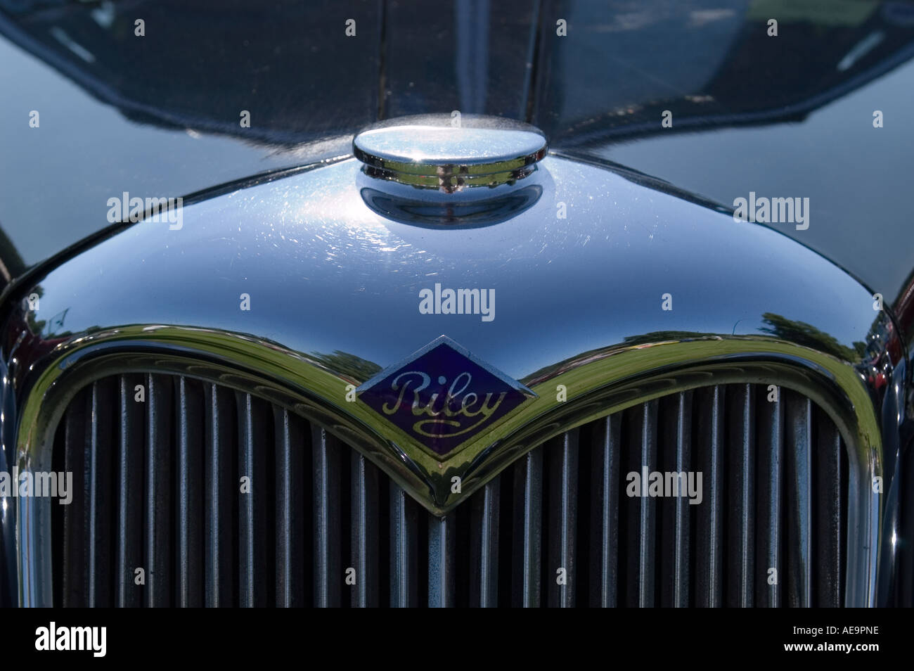 Riley radiator badge Vintage and classic car rally Leighton Hall ...