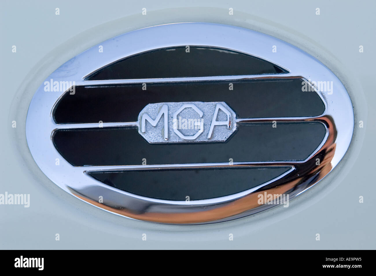 MGA bonnet grill Vintage and classic car rally Leighton Hall Lancashire ...