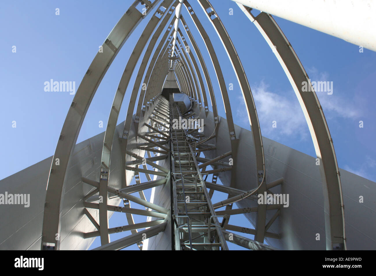 Under Science Centre Tower, Glasgow, Scotland March 2006 Stock Photo ...