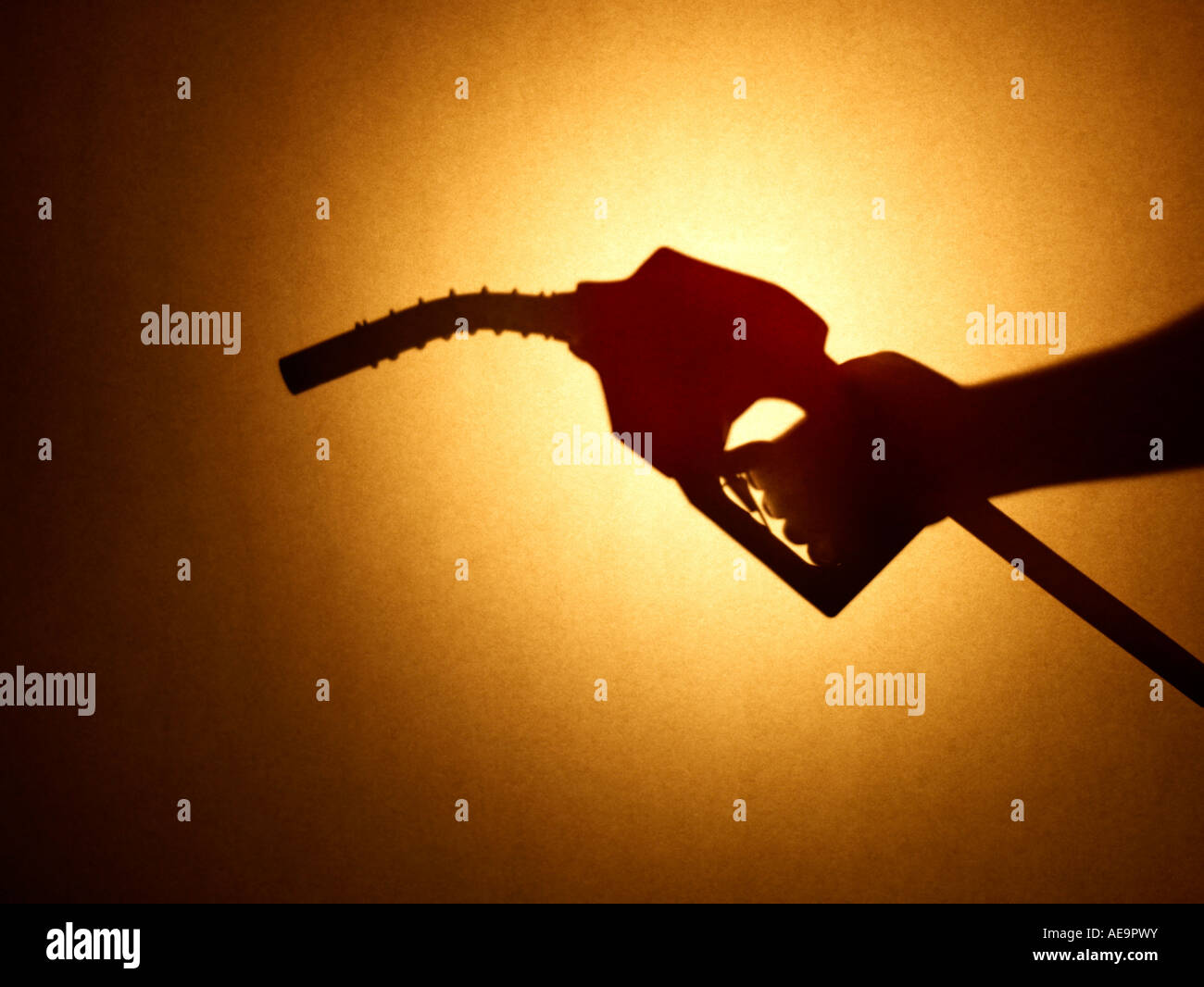 Gas Nozzle hand Stock Photo - Alamy