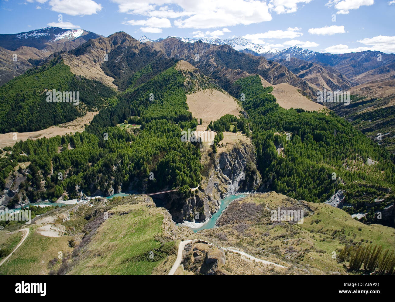 Historic Skippers Bridge Skippers Canyon near Queenstown South Island ...