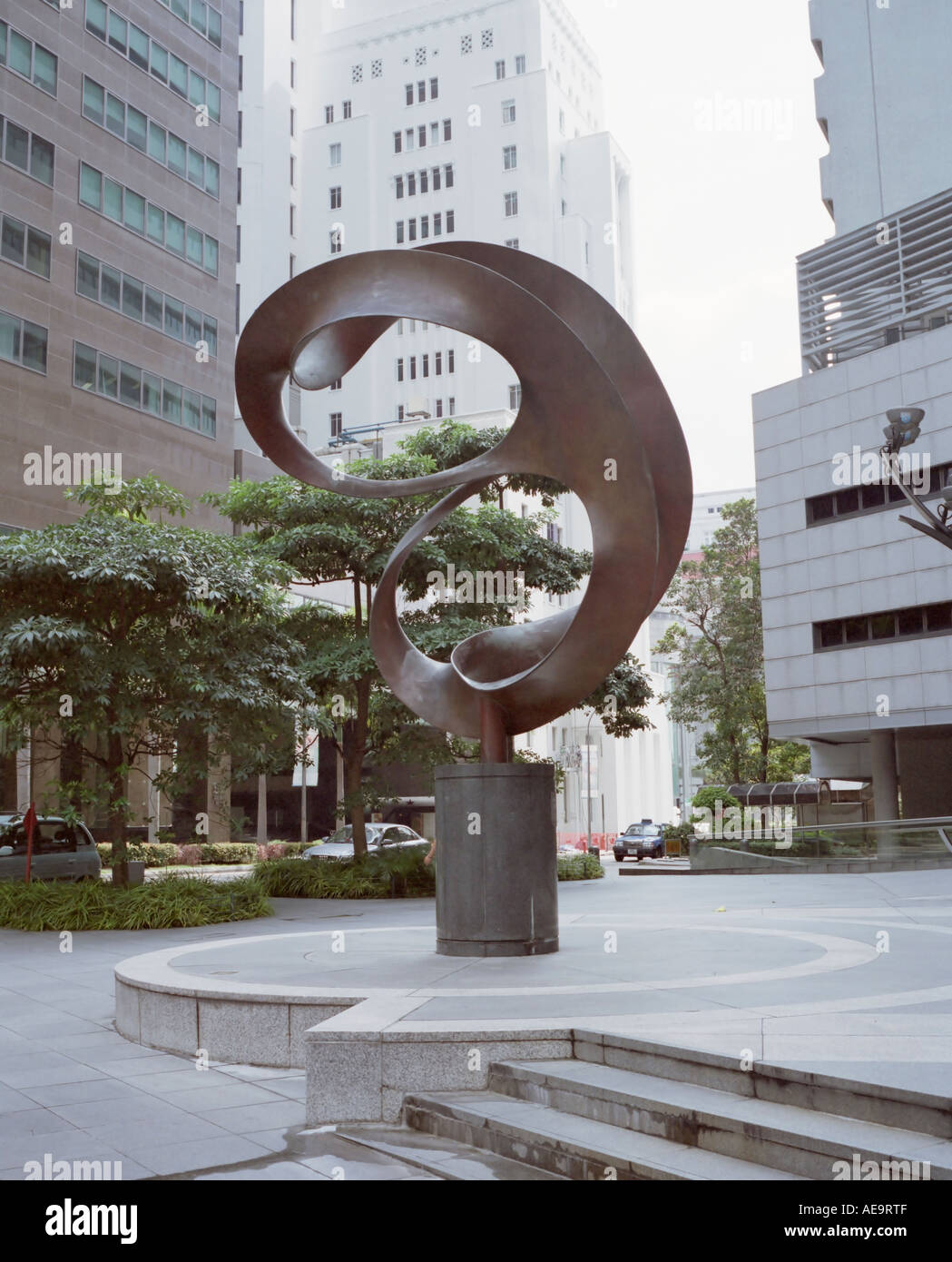 Raffles Place Singapore Stock Photo - Alamy