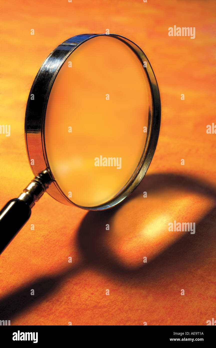 magnifying glass focusing light Stock Photo - Alamy