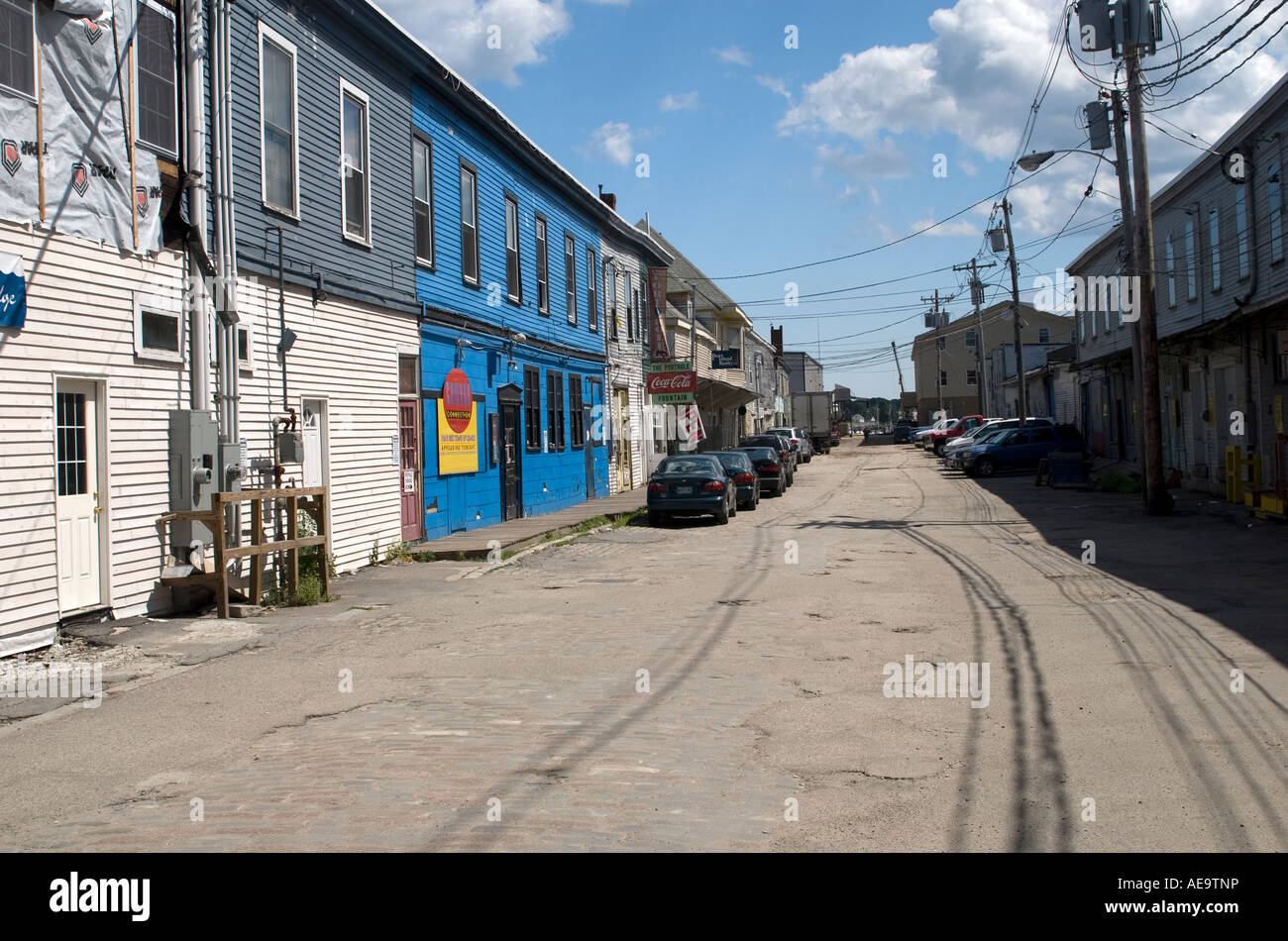 Customs House Wharf, Portland, Maine Stock Photo - Alamy