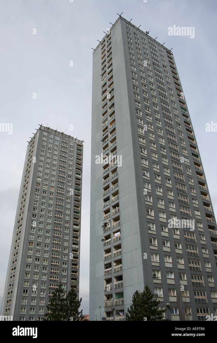 Red Road housing estate, Glasgow April 2006 Stock Photo - Alamy