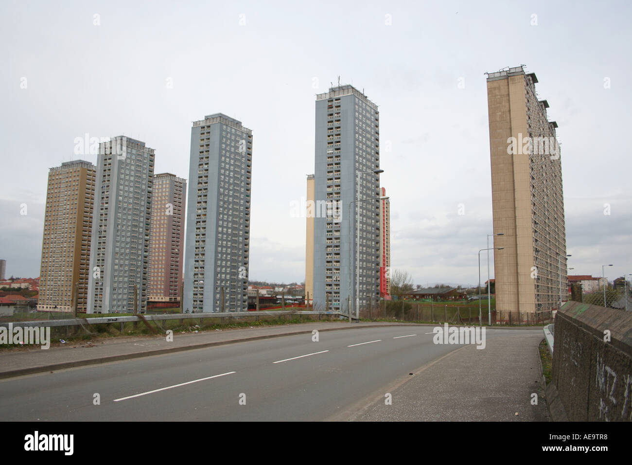 Red Road housing estate, Glasgow April 2006 Stock Photo - Alamy