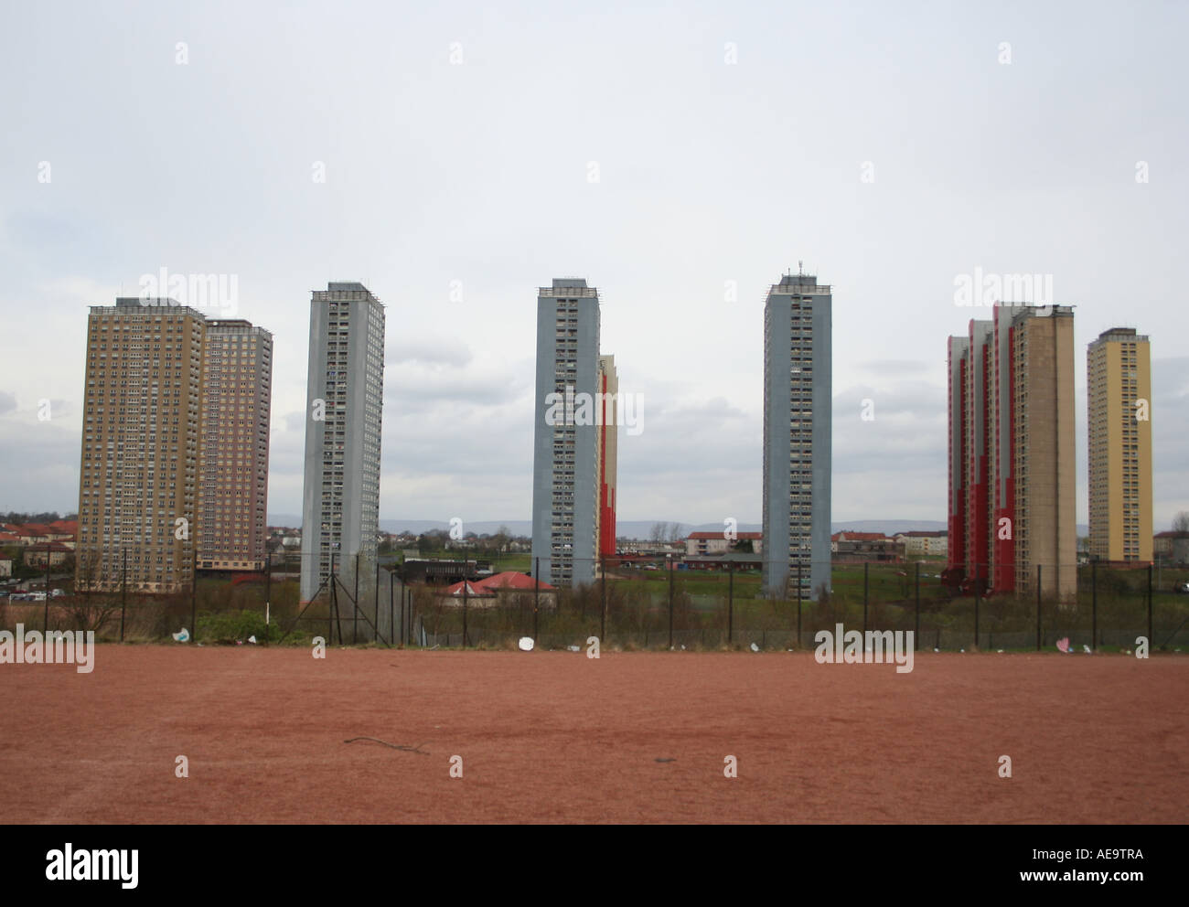 Red Road housing estate, Glasgow April 2006 Stock Photo - Alamy