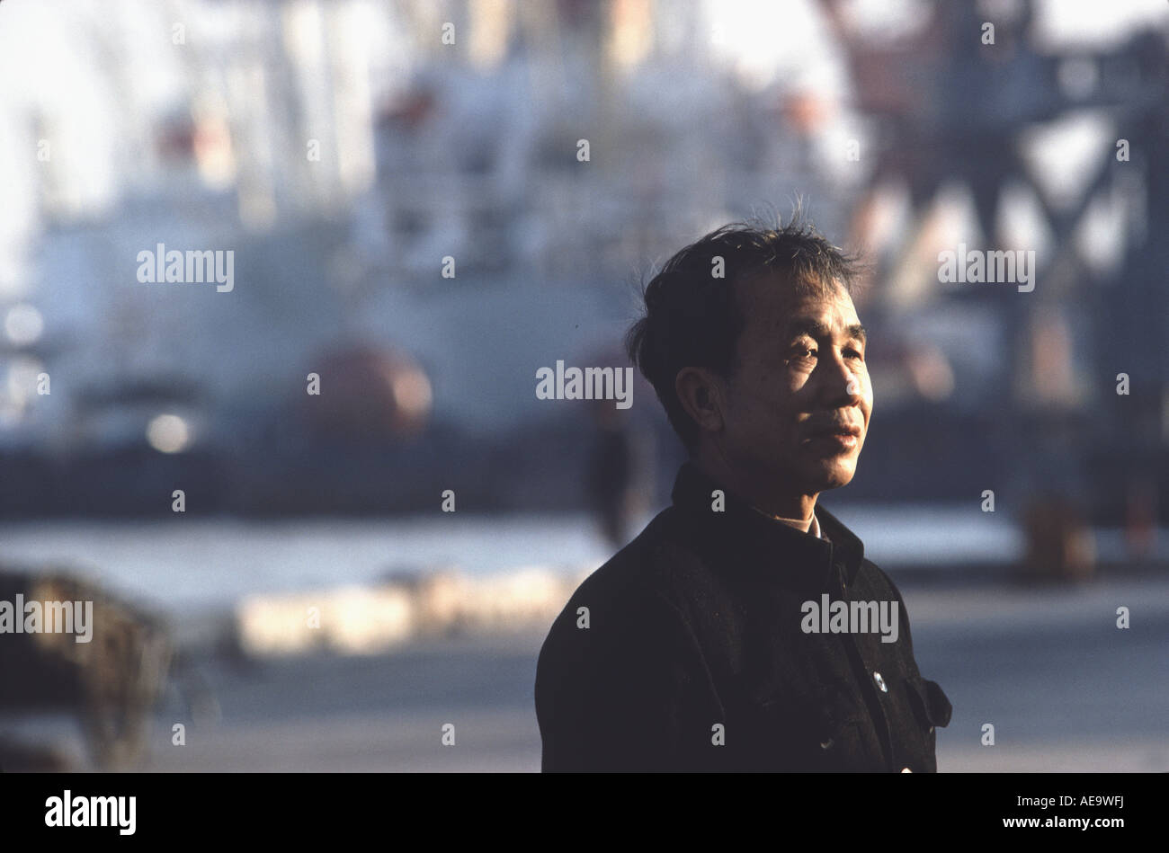A portrait of a Chinese ship captain taken in Shainghai, China at the ...