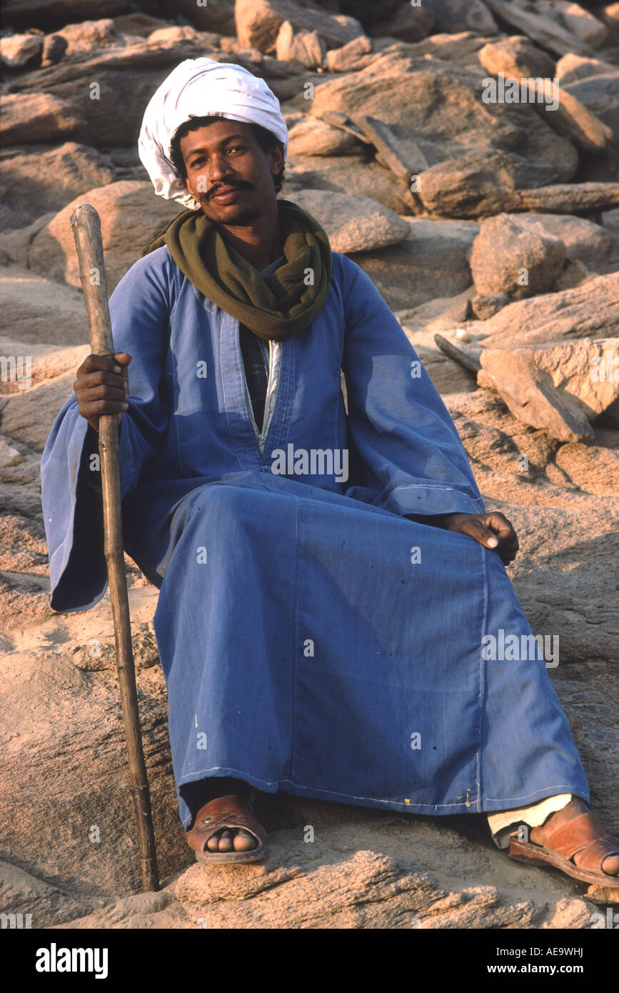 Egyptian goat herder poses camera hi-res stock photography and images ...