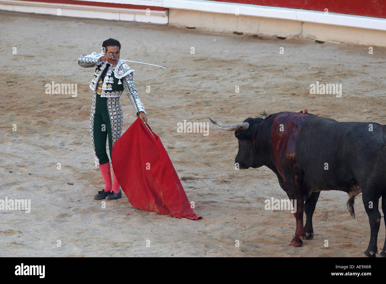 Bullfight Fiesta de San Fermin Pamplona Spain Stock Photo - Alamy