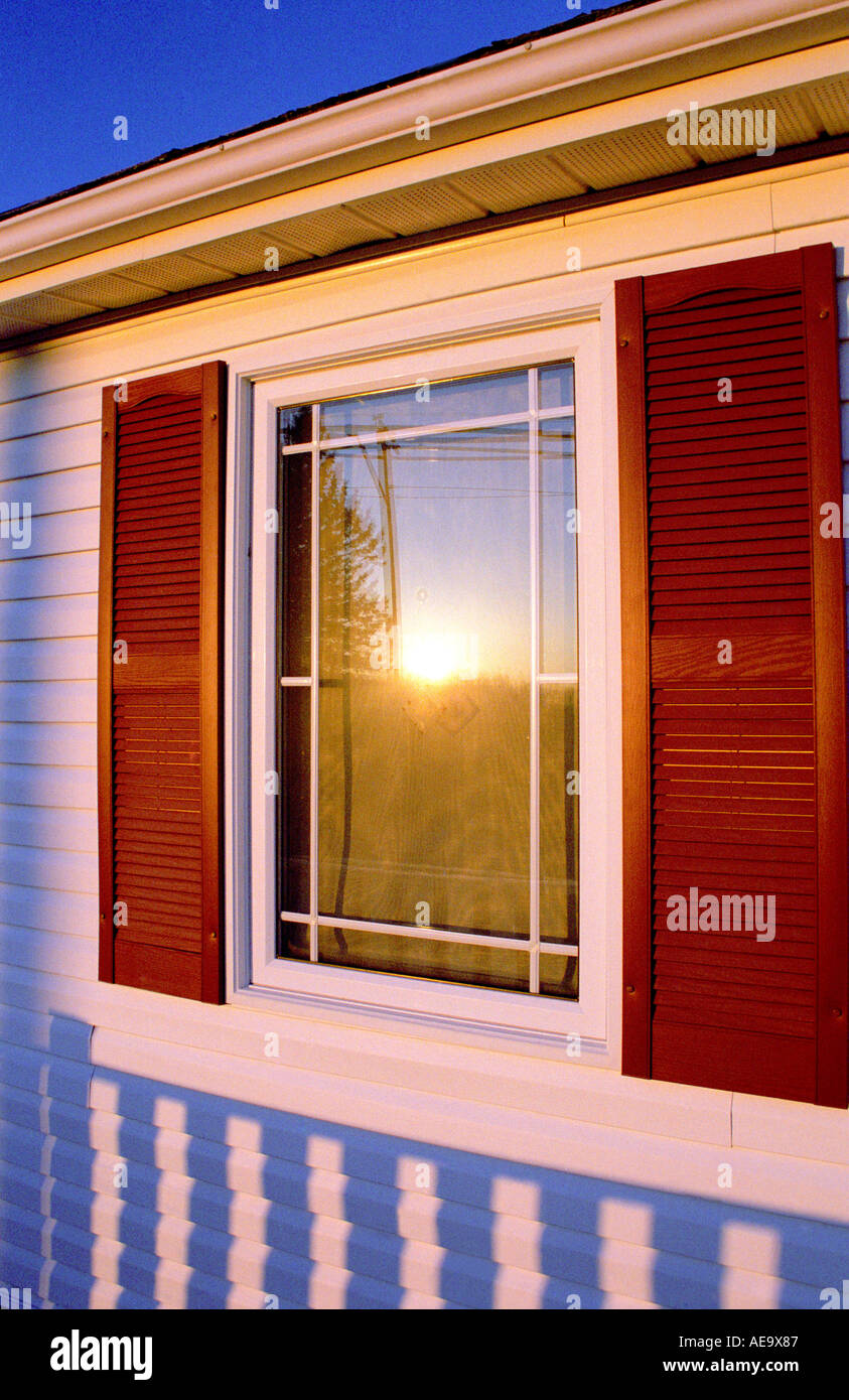 Sunrise window shutters hi-res stock photography and images - Alamy