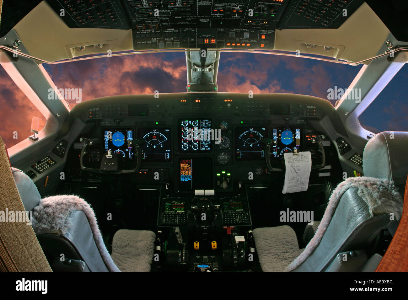 Jet Aircraft Cockpit Stock Photo - Alamy