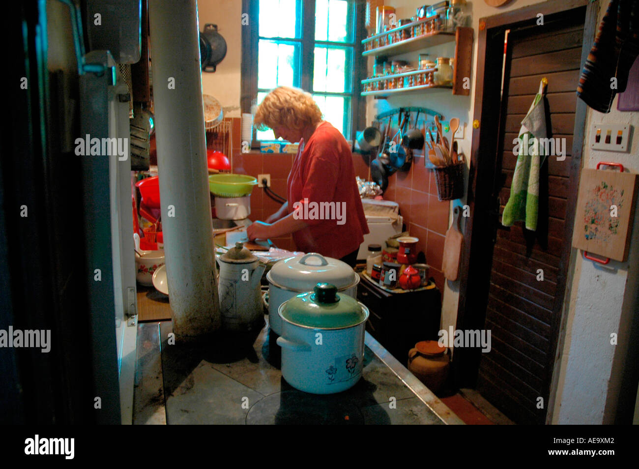 Country kitchen Serbia and Montenegro Stock Photo - Alamy