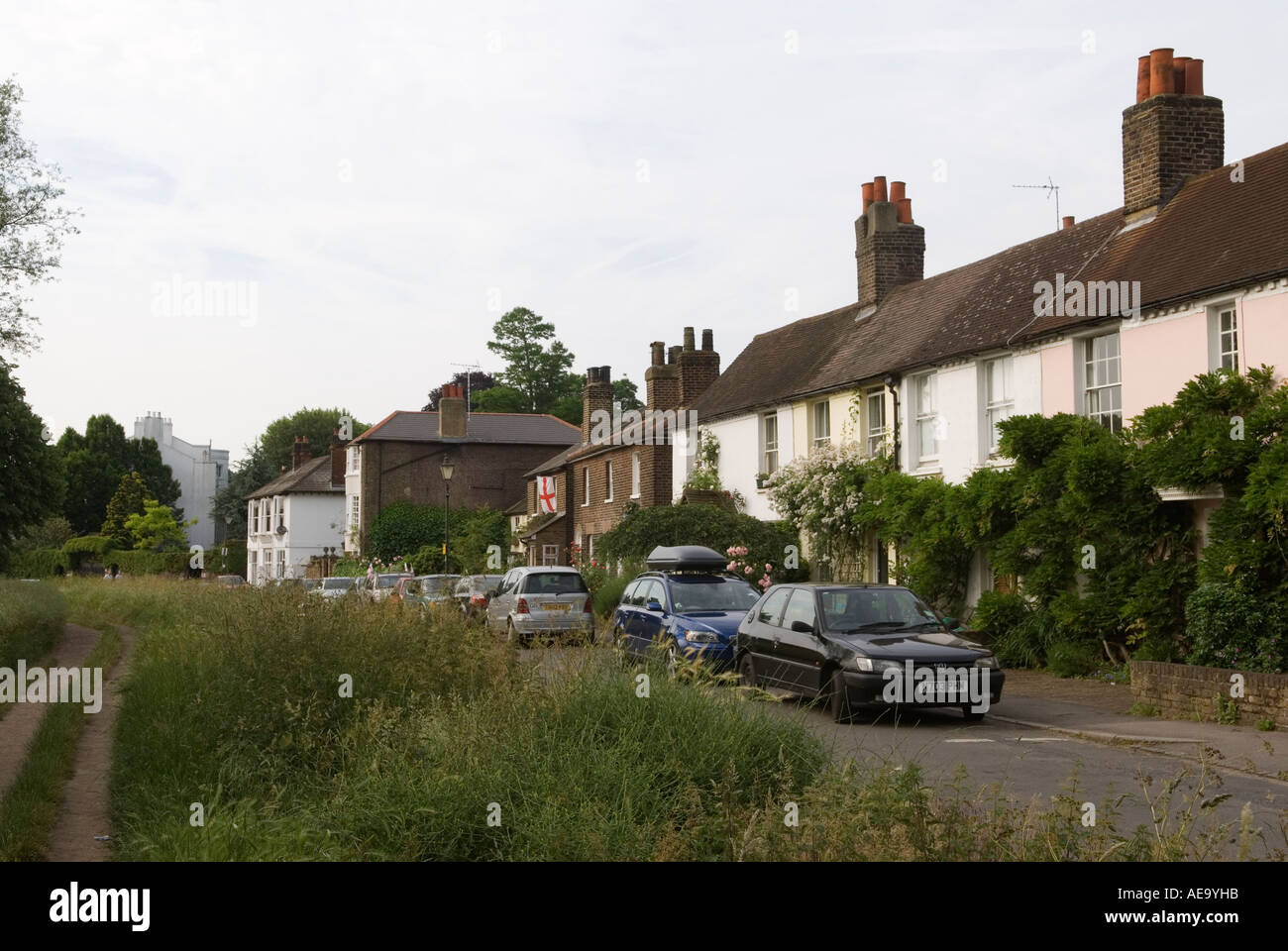 Cottages, gentrification middle class family homes on West Place ...