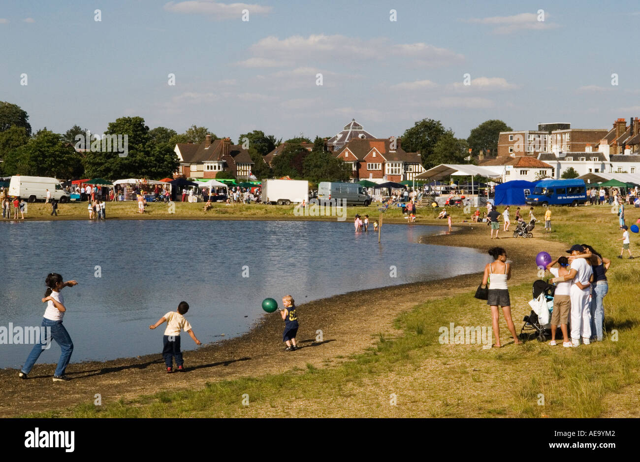 Village pond play hi-res stock photography and images - Alamy