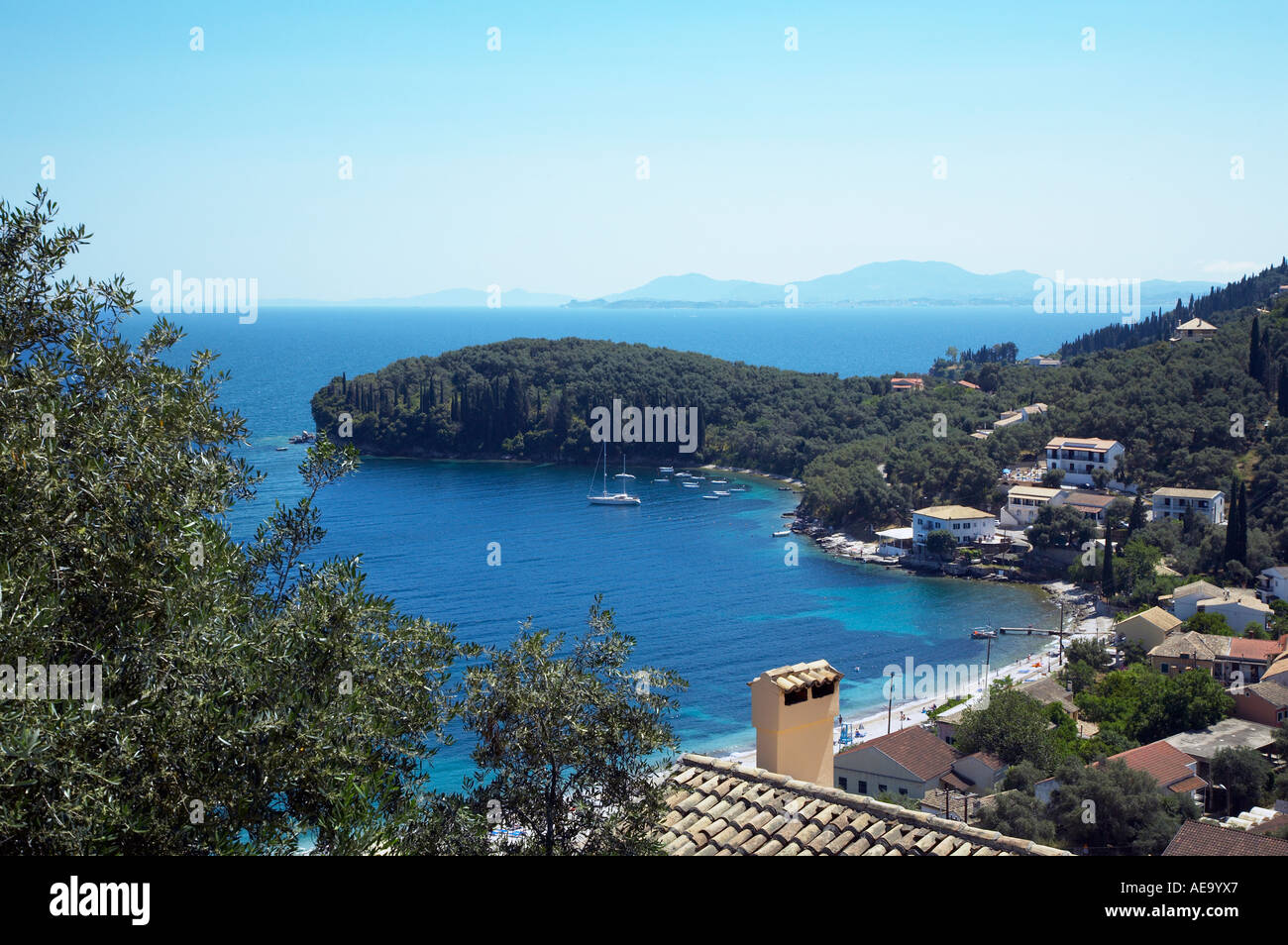 View of Kalami from the hill behind the town showing Lawrence Durrells ...