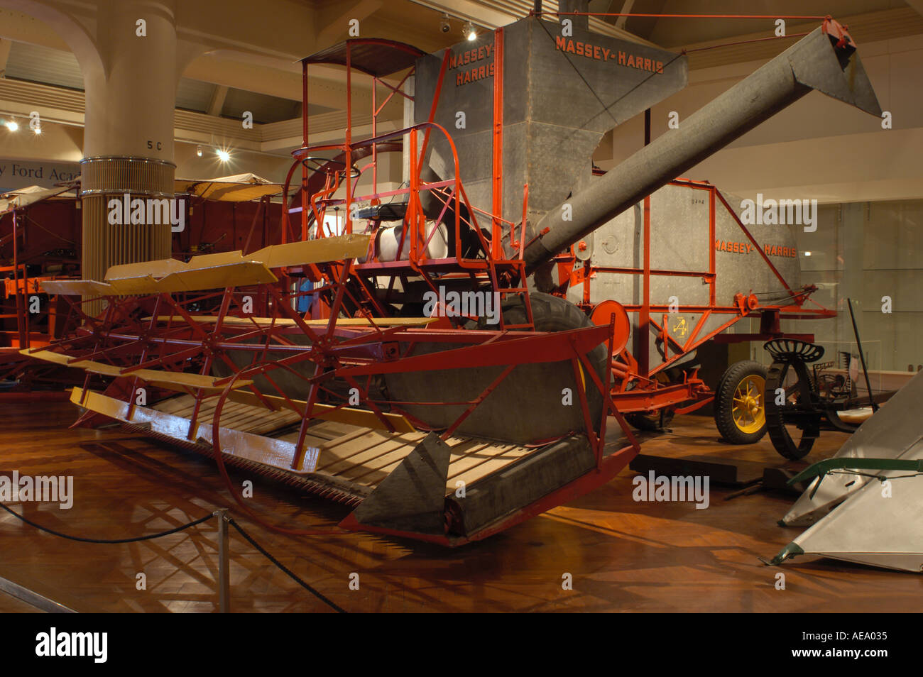 Massey Harris model 20 combine at the Henry Ford Museum of American ...