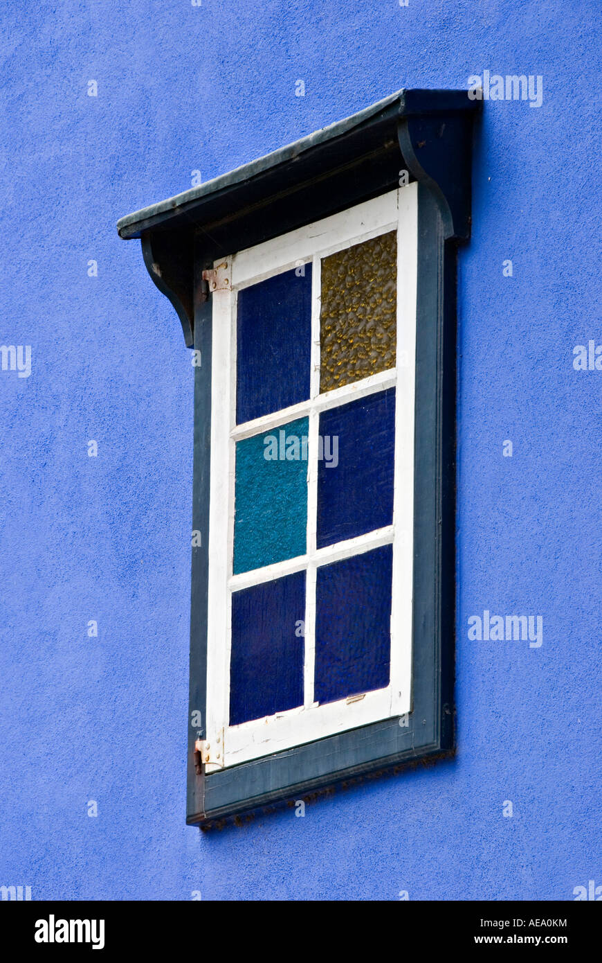 Palacio dos Marqueses da Fronteira, Lisbon, Portugal. Coloured glass ...