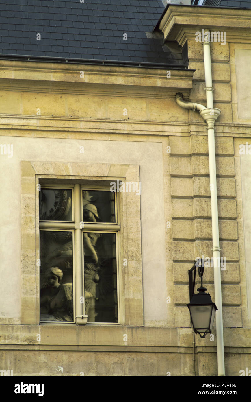 France Paris Window And Facade Detail Of A Parisian Building Stock ...