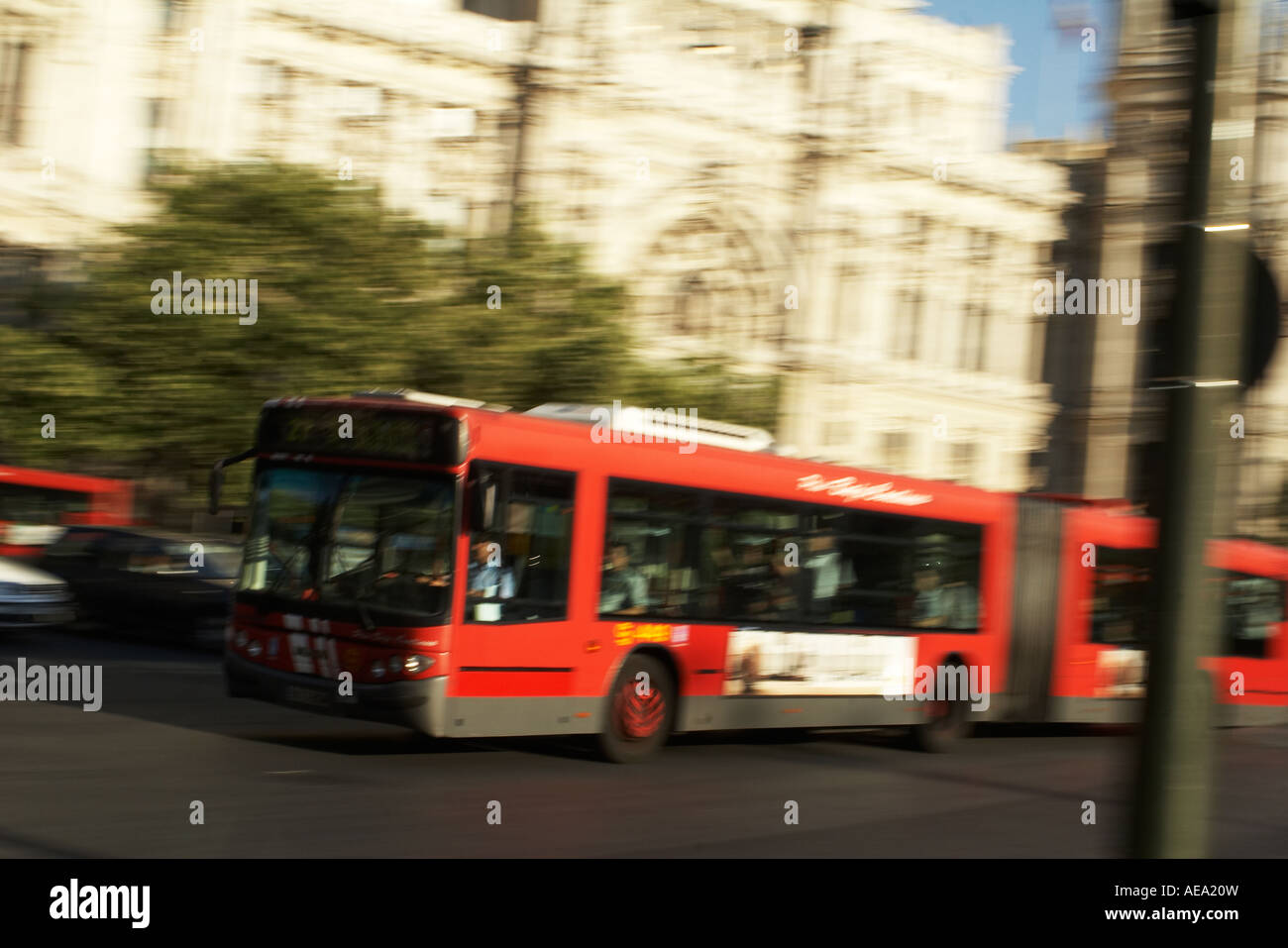 Madrid Spain Bus Stock Photo - Alamy