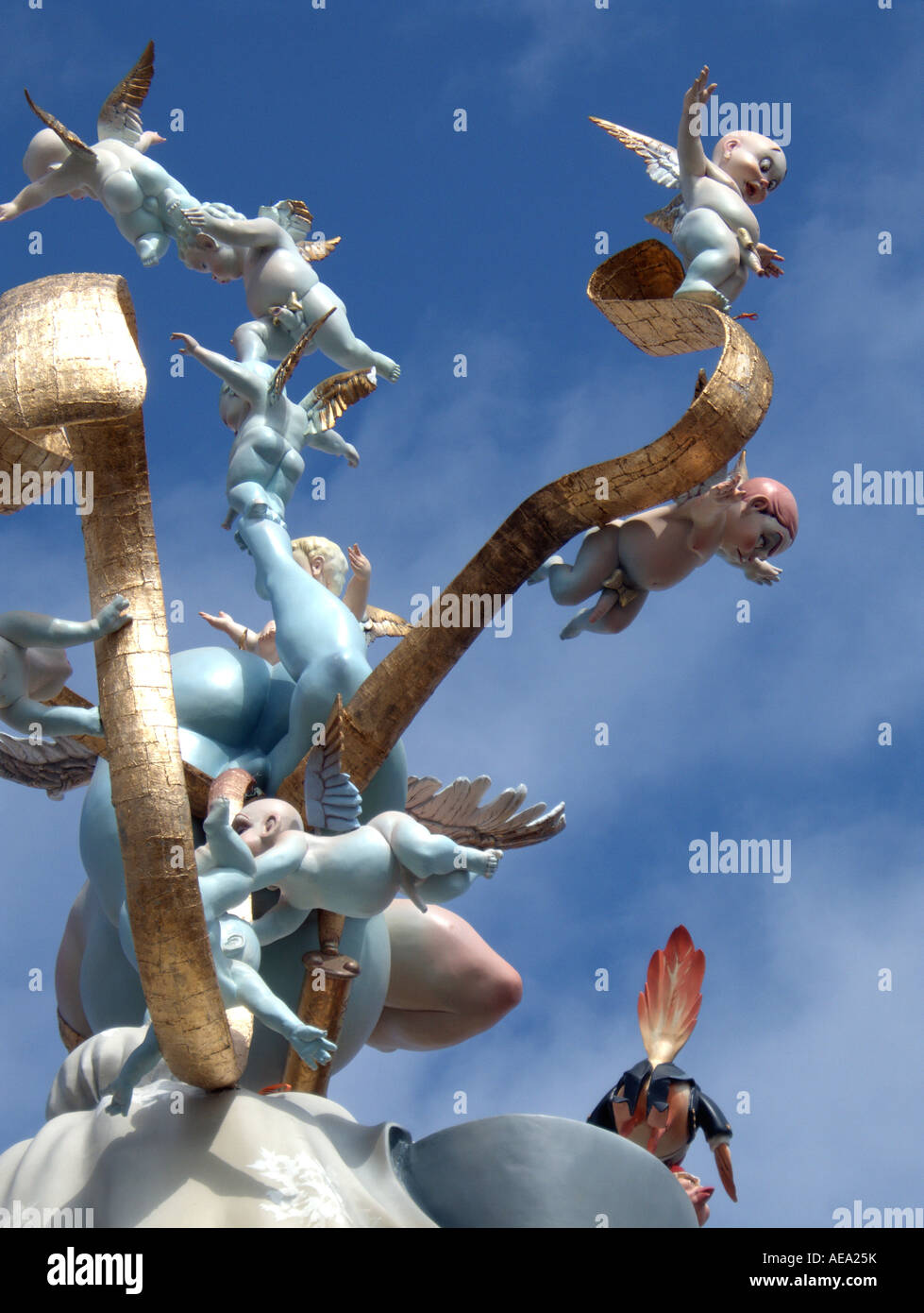 Group of "Ninots". Las Fallas. Valencia. Spain Stock Photo - Alamy