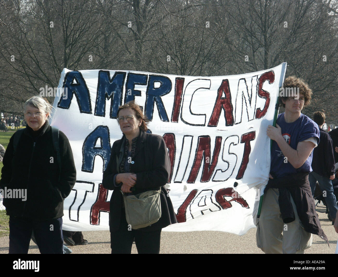 Anti war rally 2003 hi-res stock photography and images - Alamy