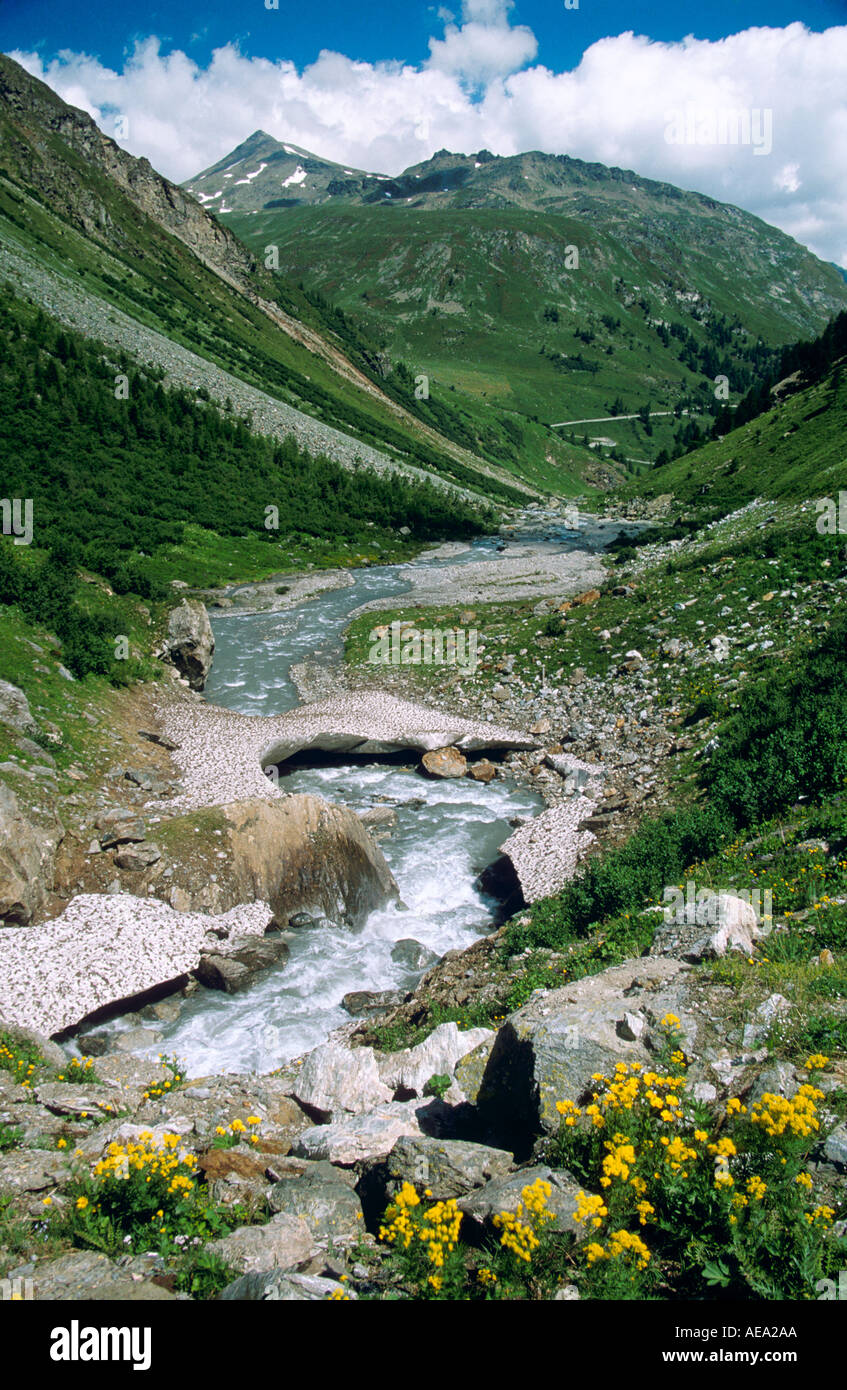 Alpine scene Valgrisenche Italian Alps Europe Stock Photo - Alamy