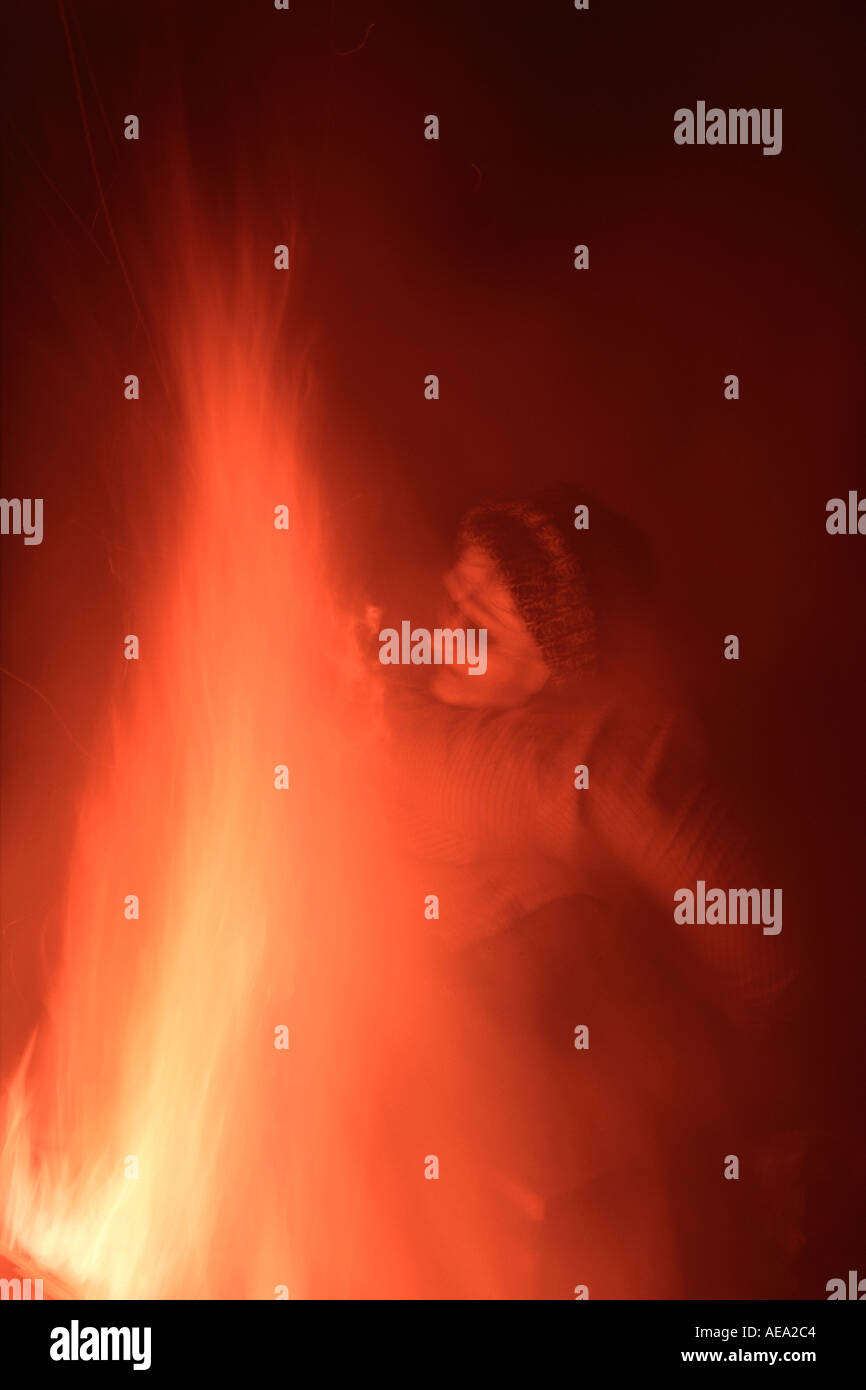Guy being burnt on bonfire night Britain UK Stock Photo - Alamy