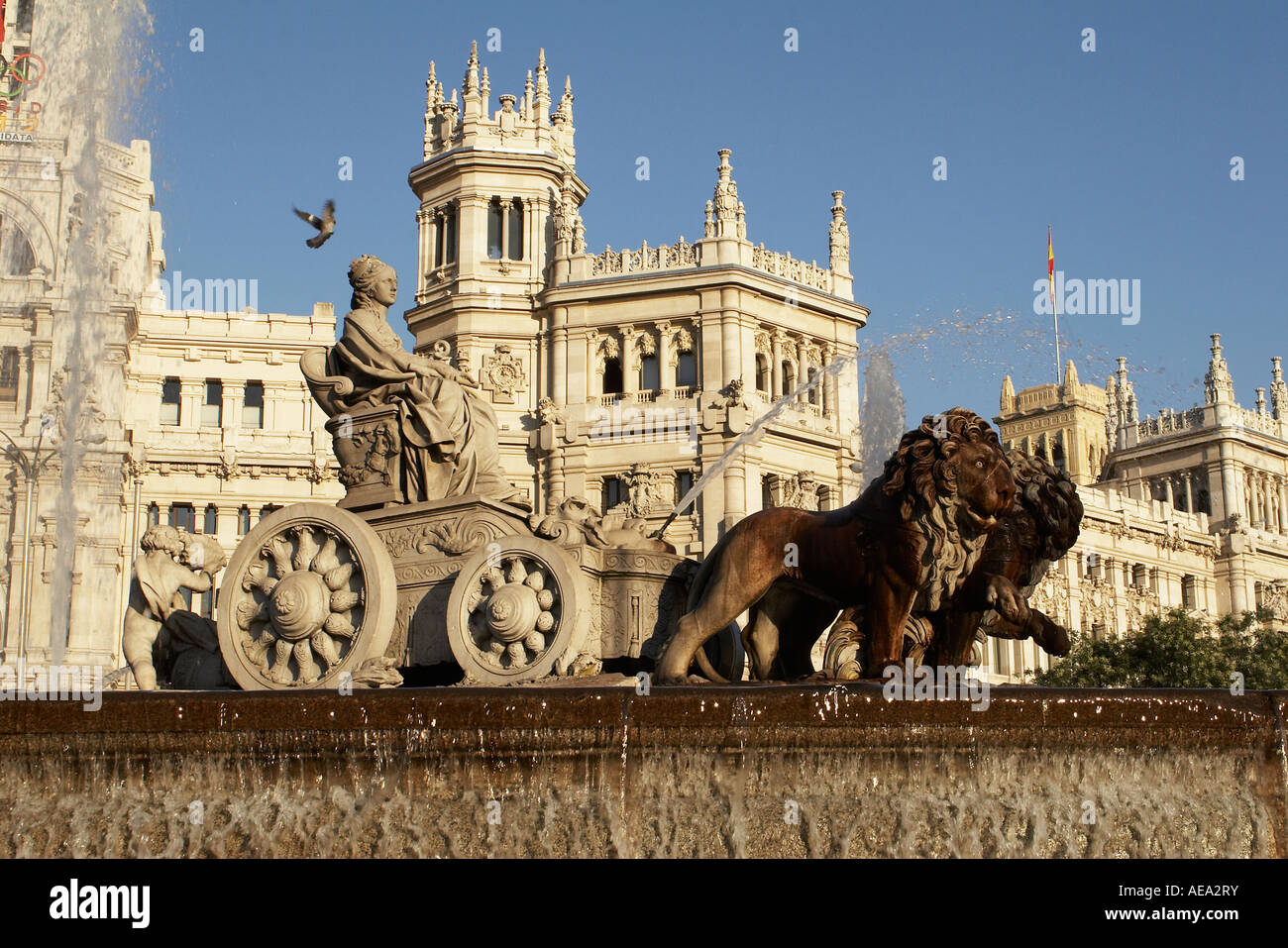 Cibeles fountain Madrid Spain Stock Photo - Alamy
