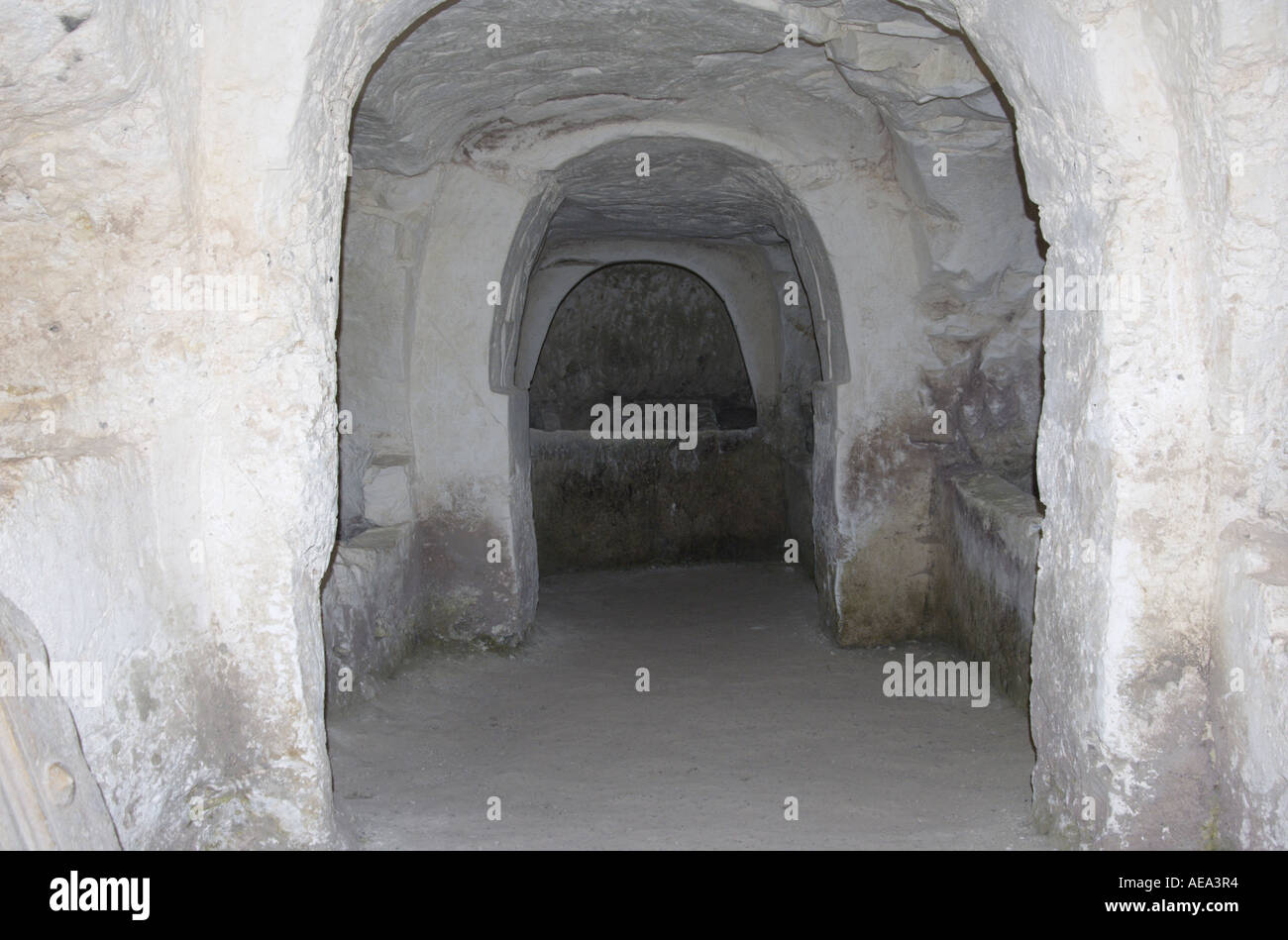 An entrance to Rabbi Yehuda Hanasi s catacomb at Beit Shearim Israel Stock Photo - Alamy
