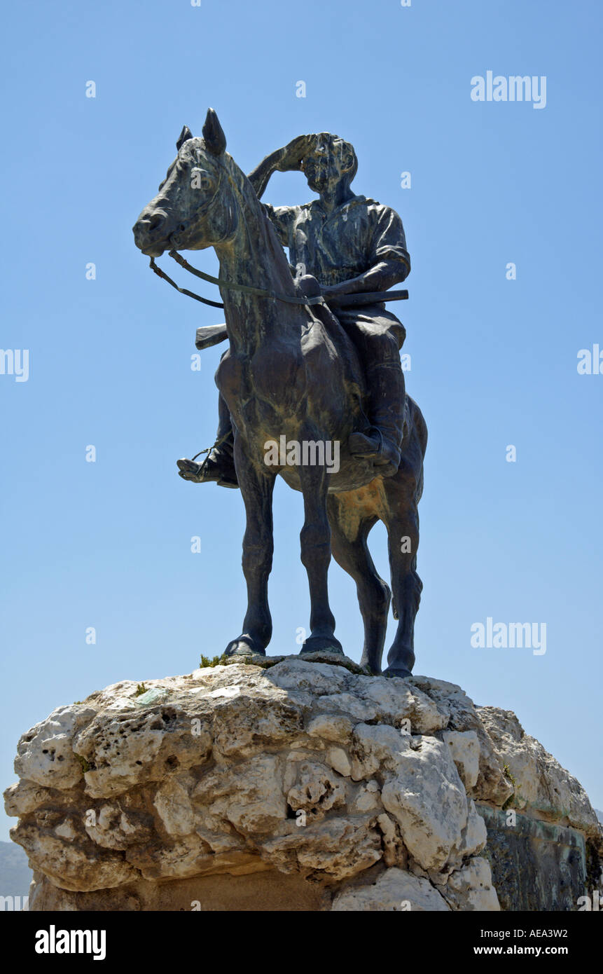 Statue of Alexander Zeid Hashomer Galilee Israel Stock Photo - Alamy