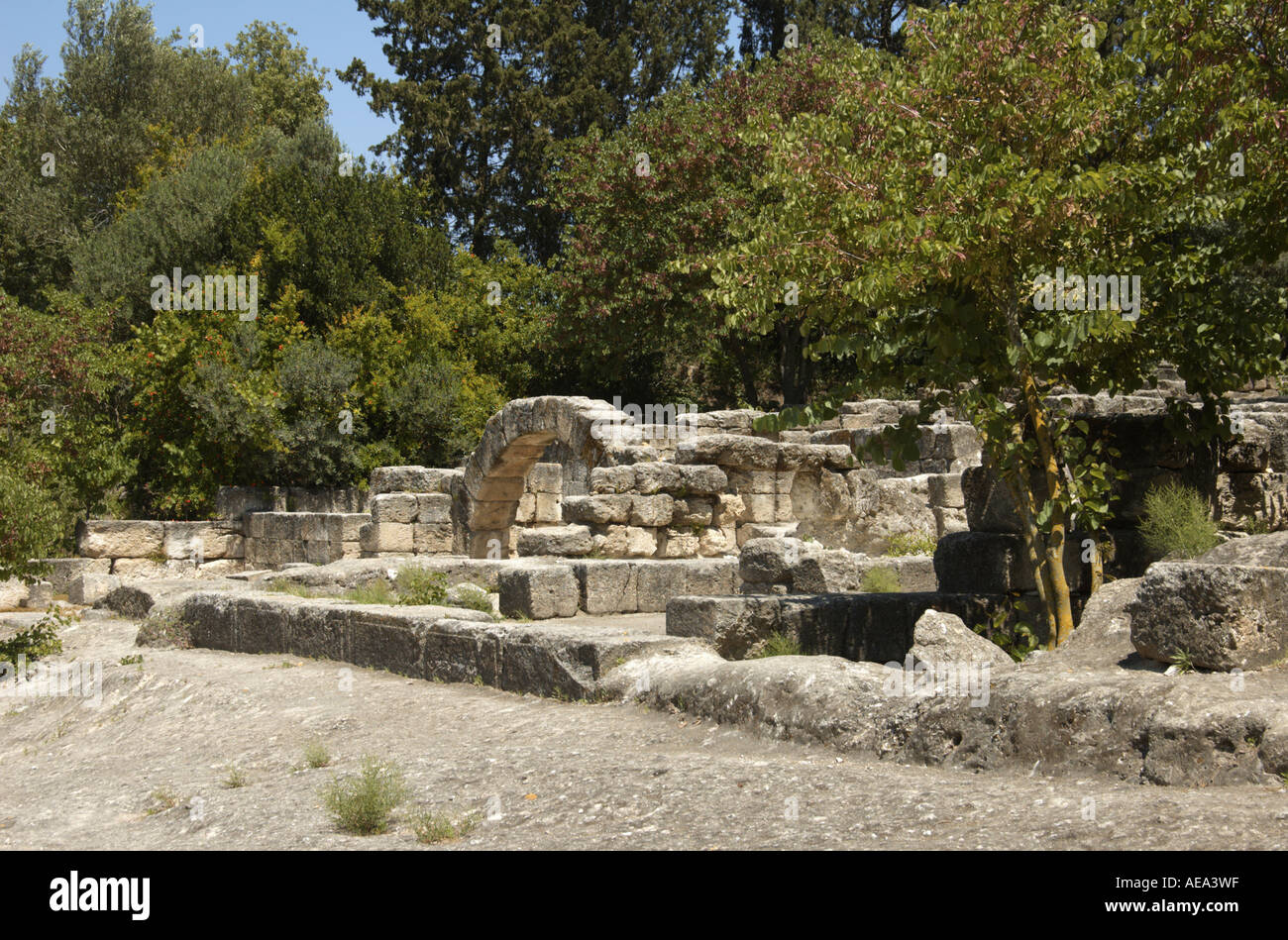 The arch of the Synagogue at Beit sharim Israel Stock Photo - Alamy