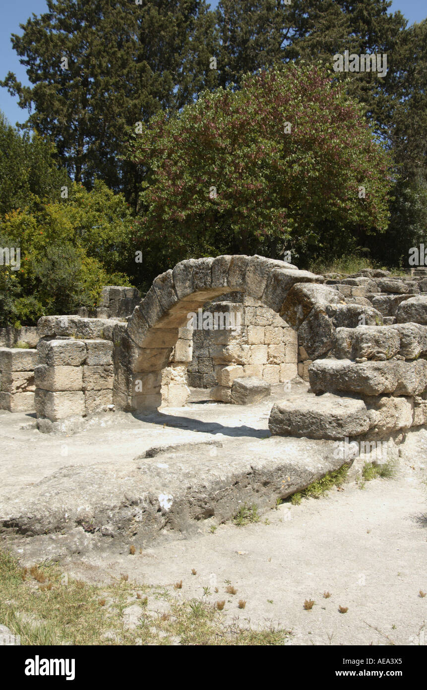 The arch of the Synagogue at Beit shearim Israel Stock Photo - Alamy