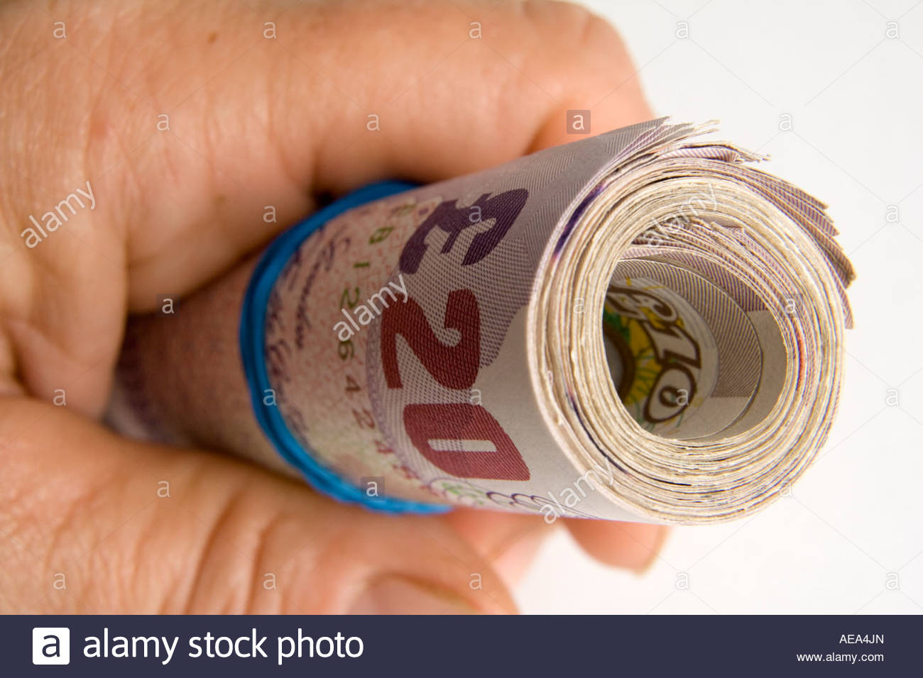 Roll Twenty Pound Notes High Resolution Stock Photography and Images ...