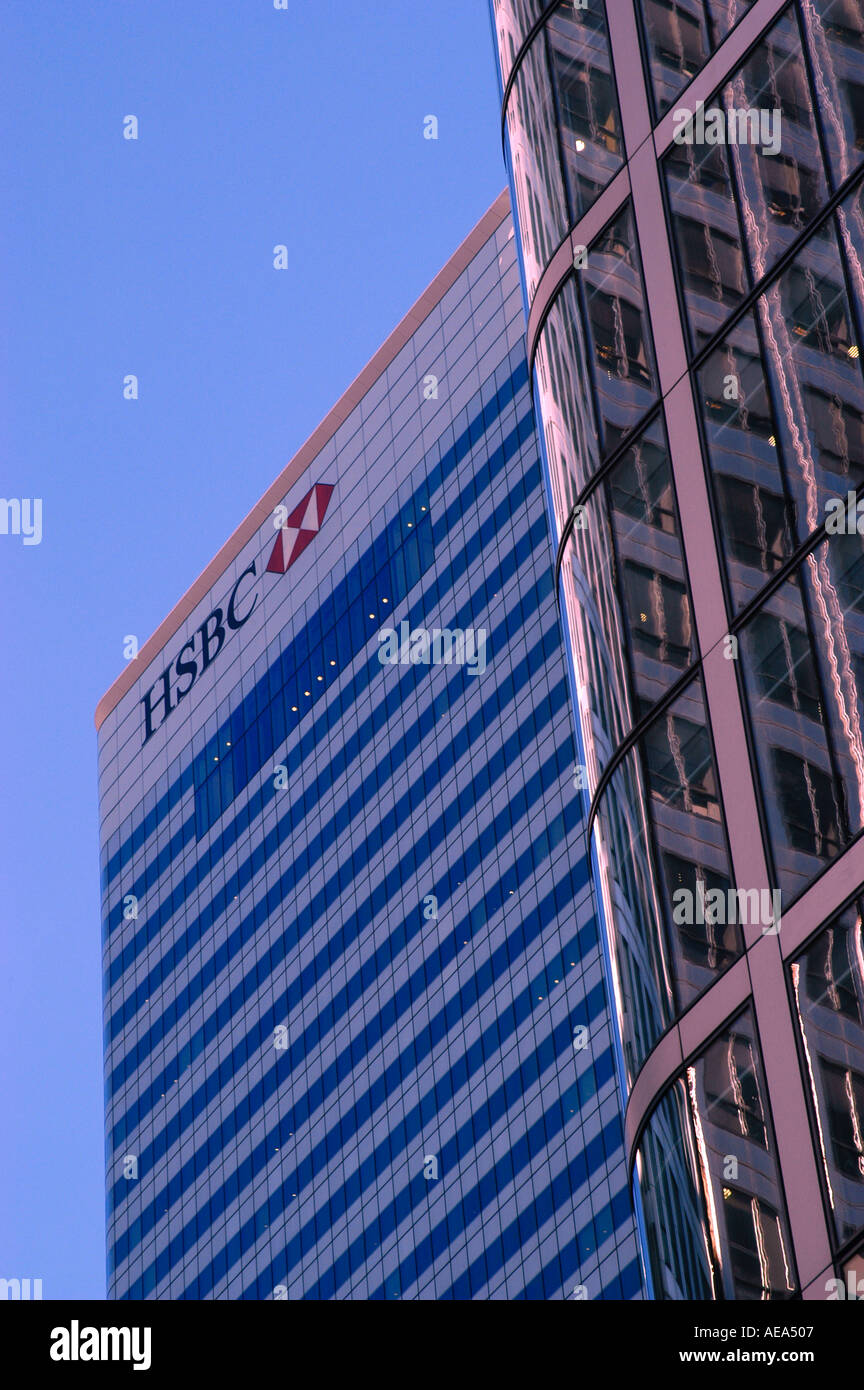 HSBC tower at Canary Wharf Stock Photo - Alamy