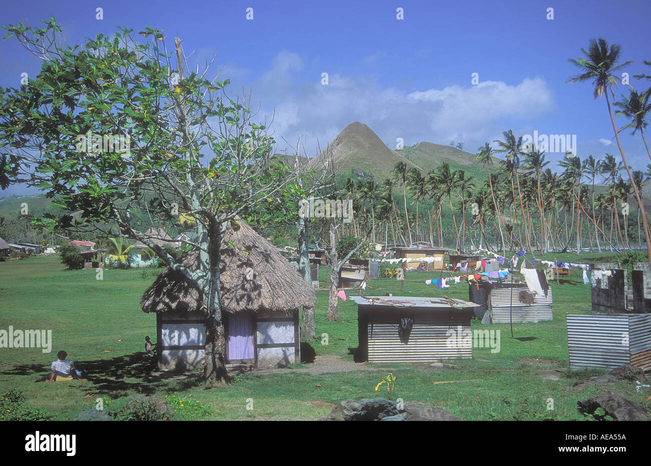 Typical fiji village hi-res stock photography and images - Alamy