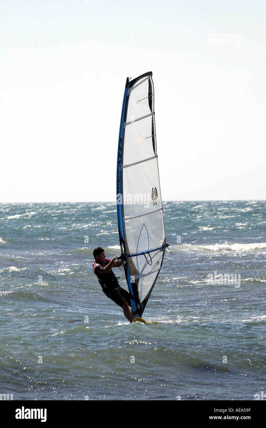Windsurfing Cottesloe Beach Sunset Coast Perth Western Australia ...