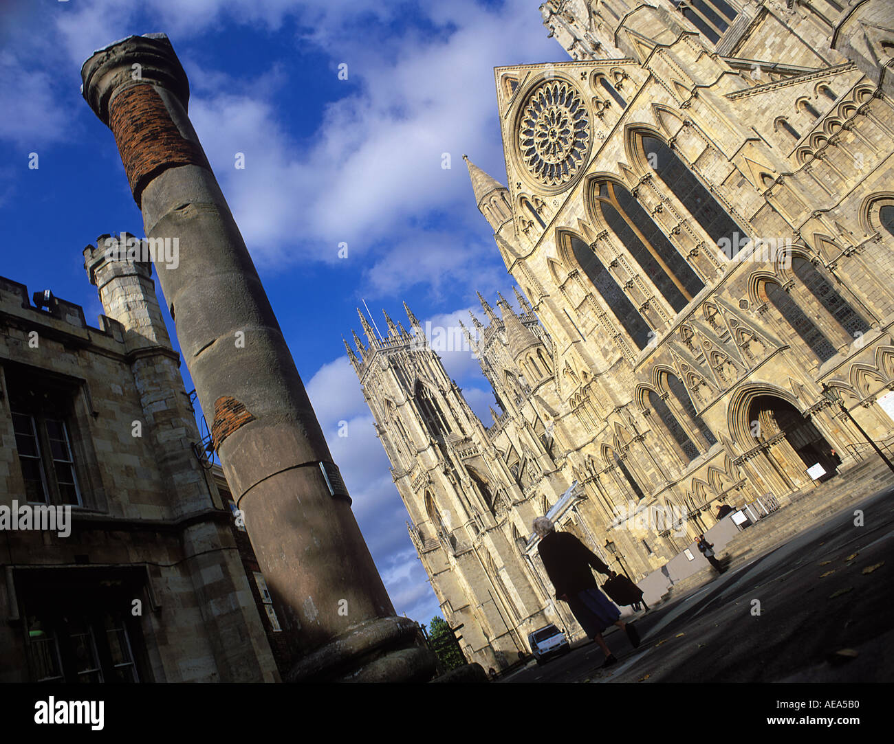 Historic roman column york minster hi-res stock photography and images ...