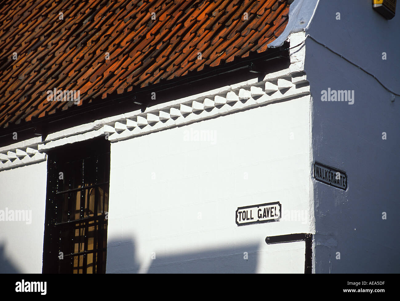 Toll Gavel and Walkergate Beverley Stock Photo - Alamy