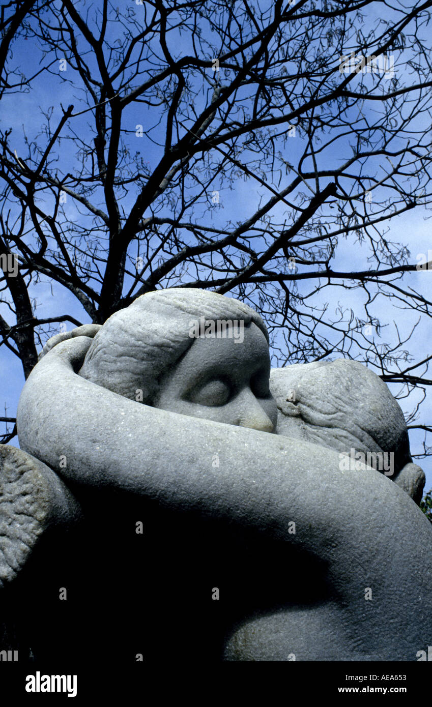 Sculpture at Burle Max garden at Niemeyer s Pampulha complex at Belo ...