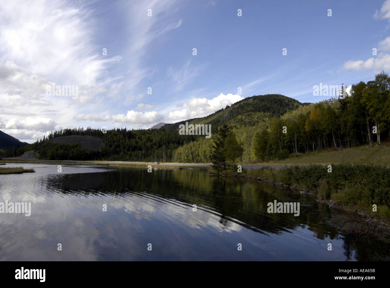 Turn lake South of Anchorage Alaska Stock Photo - Alamy