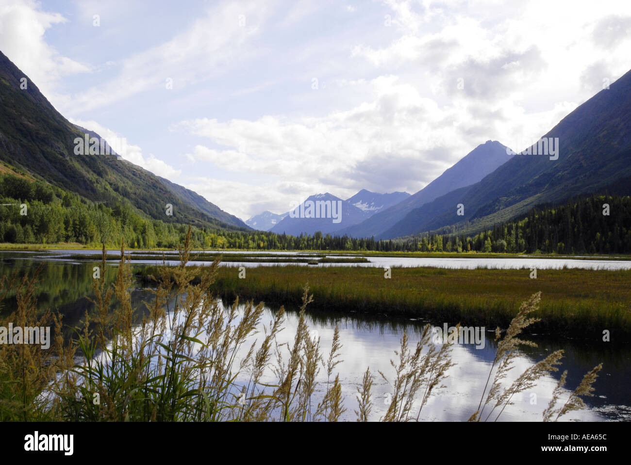 Turn lake South of Anchorage Alaska Stock Photo - Alamy
