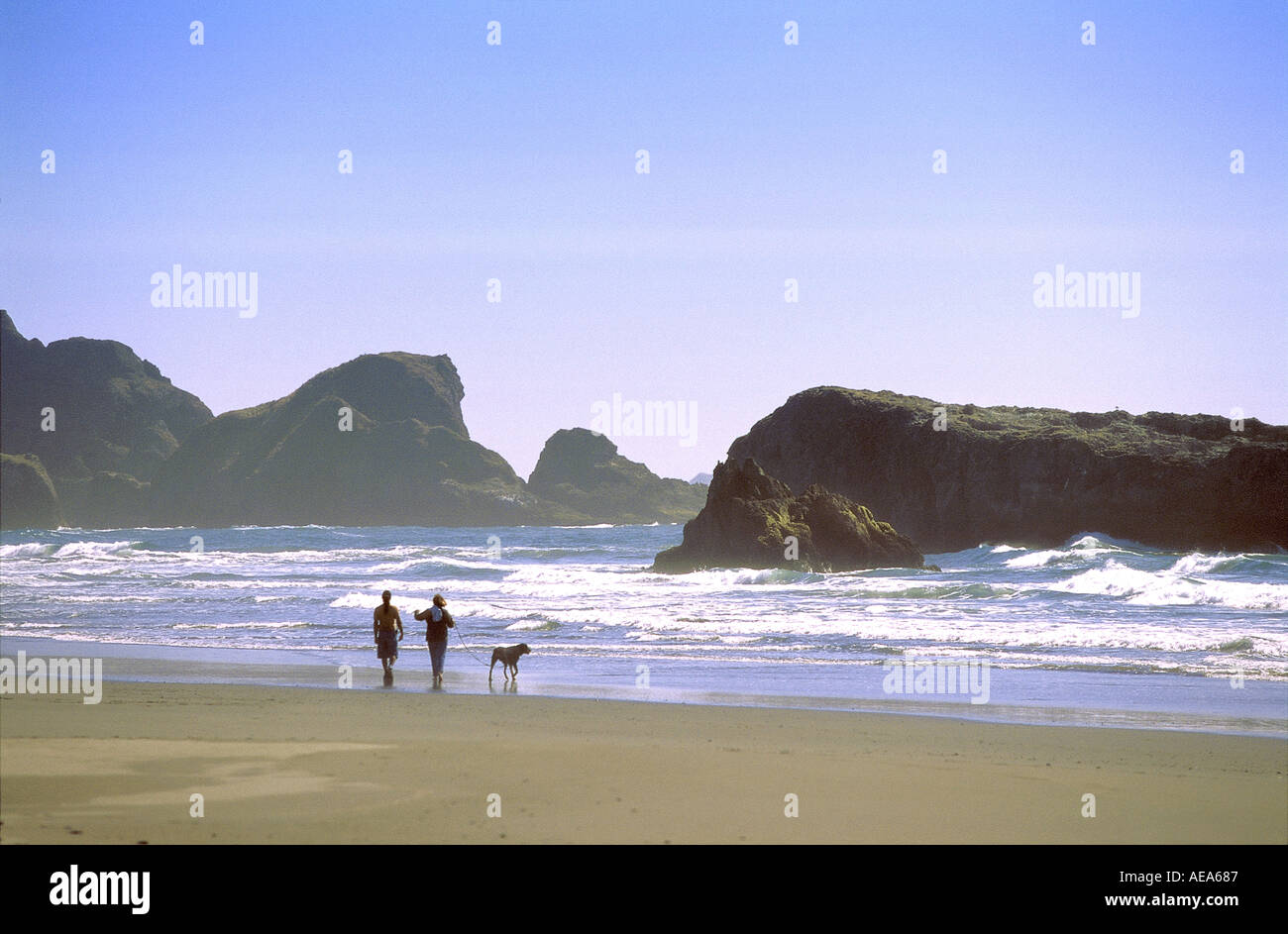 The Pacific Ocean coast of Oregon, USA Stock Photo - Alamy