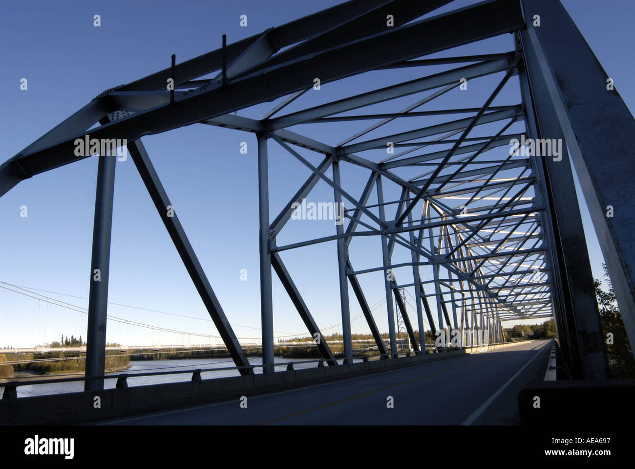 Bridge near Big Delta Alaska Stock Photo - Alamy
