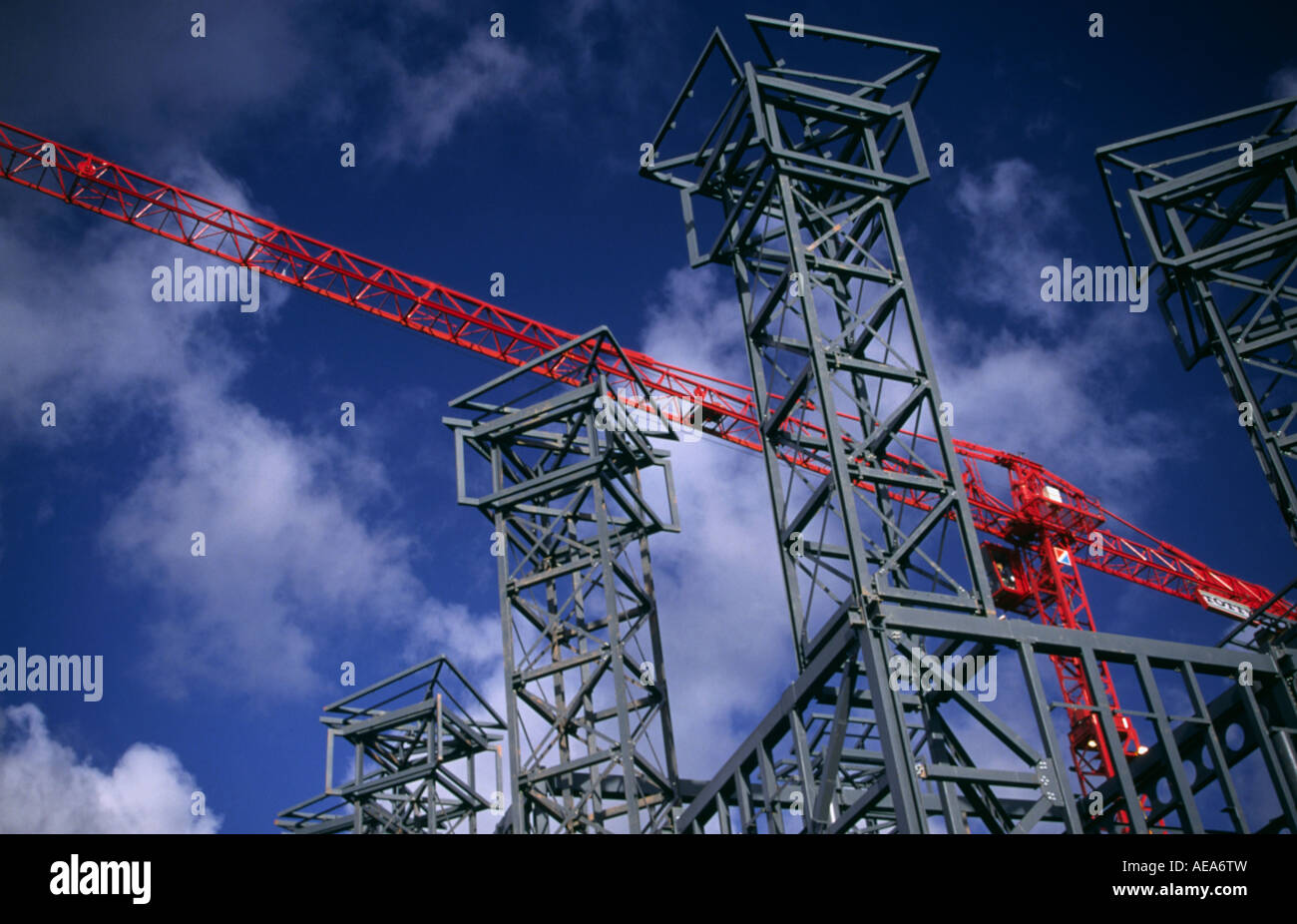 Mobile Tower Crane used in construction Stock Photo - Alamy