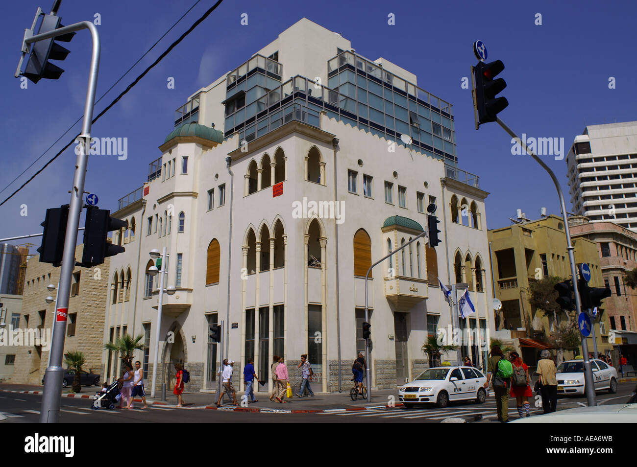 The renovated building at Allenby and Hayarkon junction Tel Aviv Israel ...