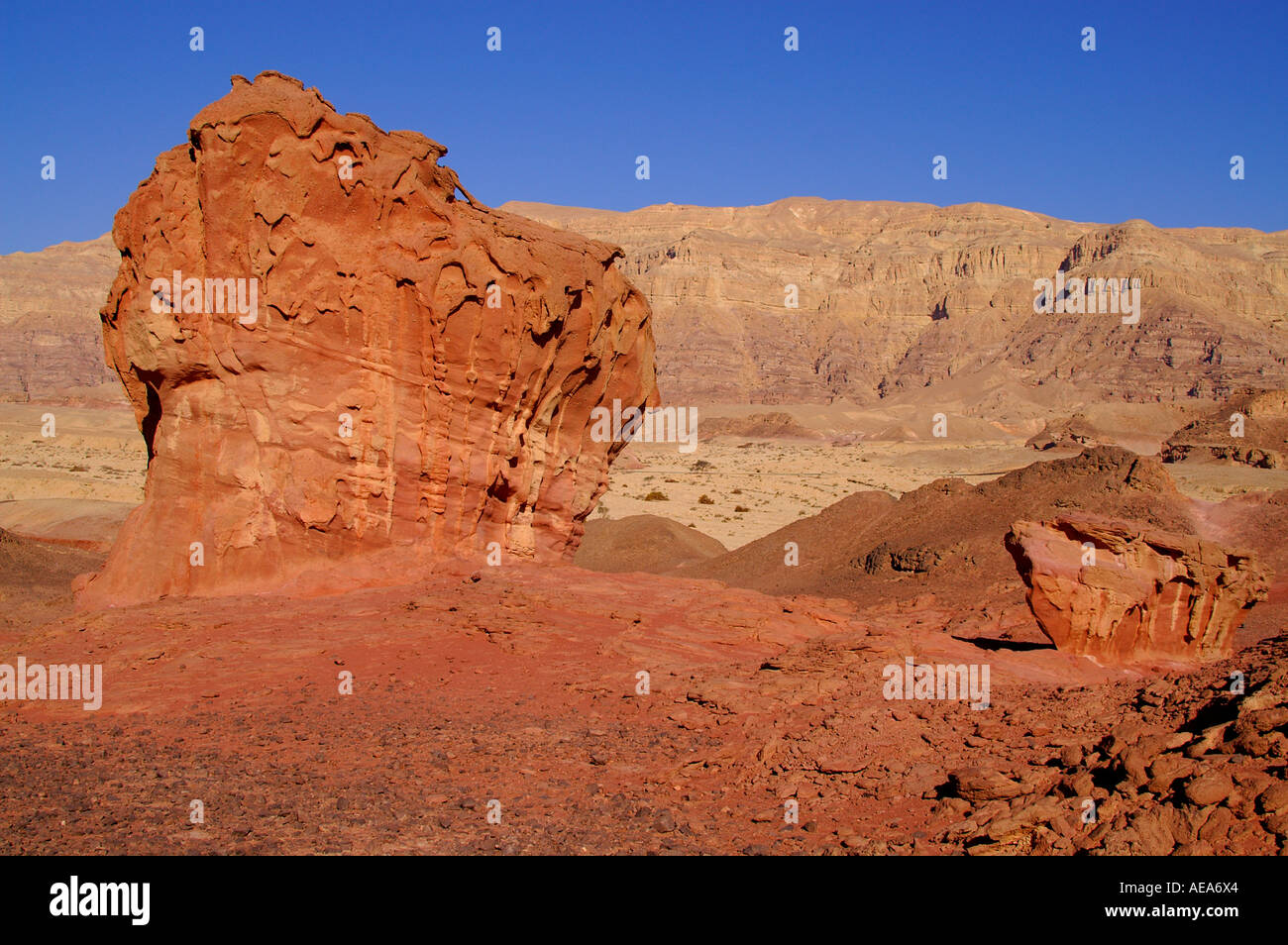 Natural Rock formations Timna natural and historic park Israel Stock ...