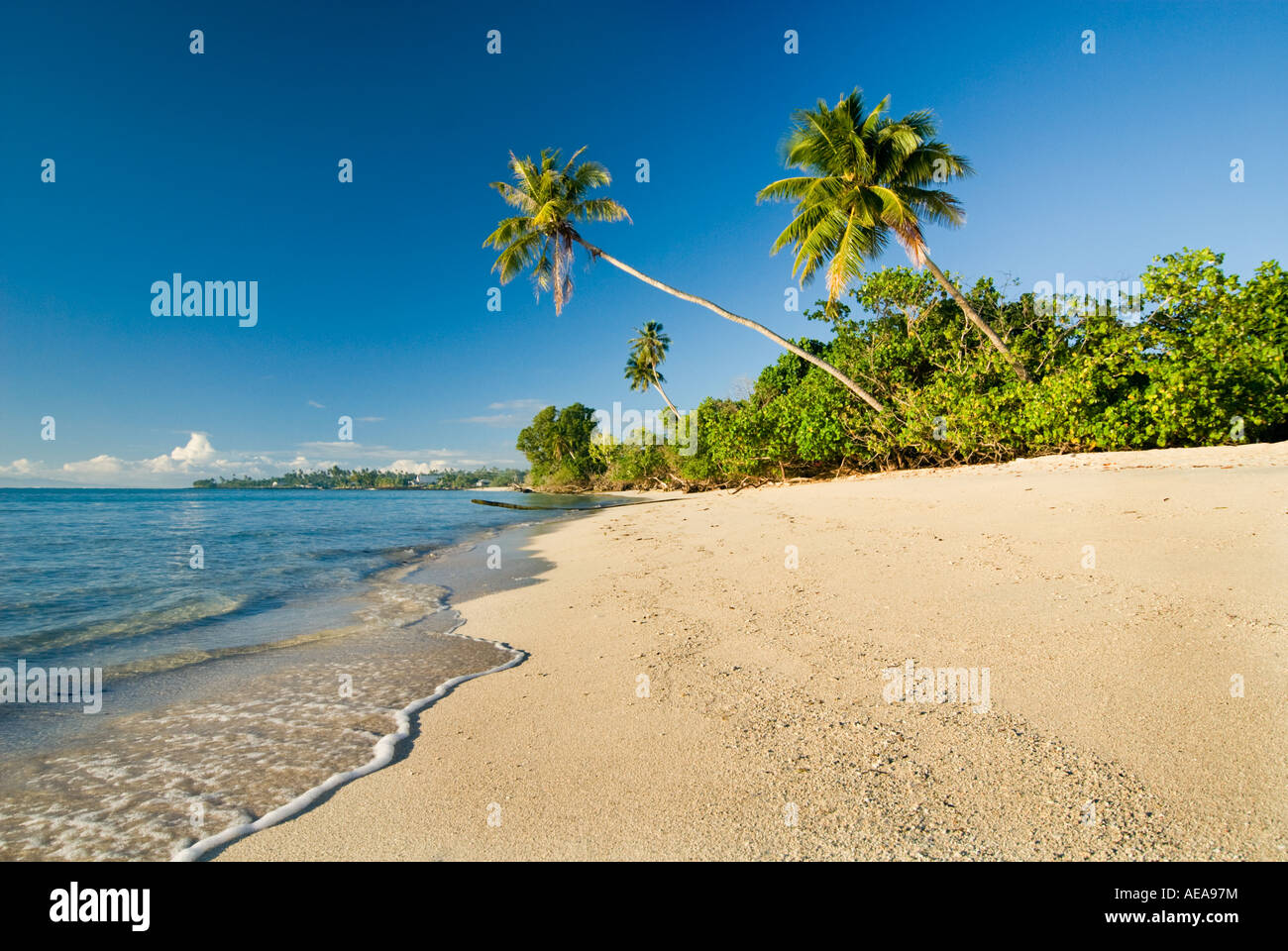 SAVAI Western Samoa beach strand MANASE south coast Stock Photo - Alamy